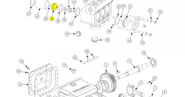 A91663 Piston Housing L1122 470 Compatible FMC BEAN Pumps